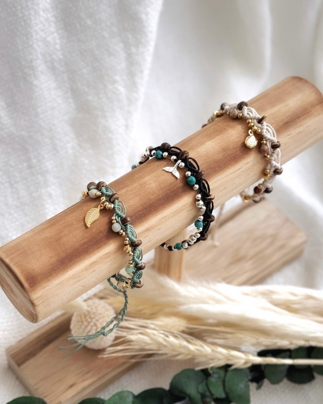 Handmade Wax Thread Anklets - Unique Boho Chic | Lala Fshasha